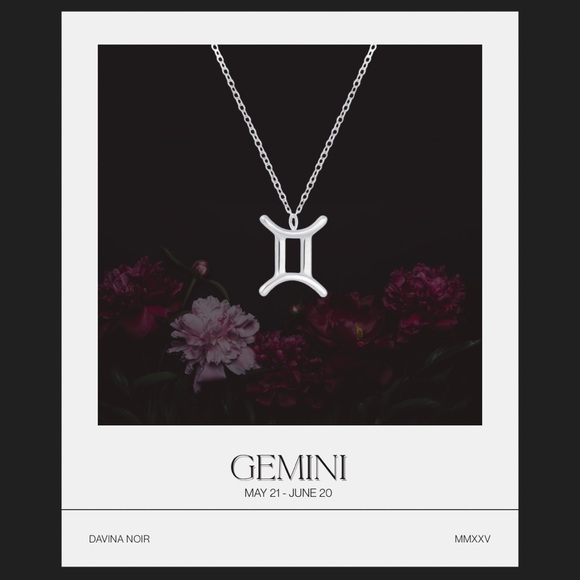 925 Sterling Silver | Jewelry | Gemini Zodiac 925 Sterling Silver Tiny ...